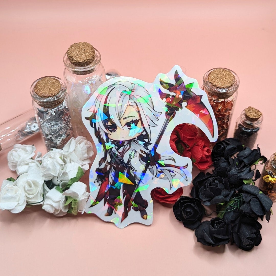 Arlecchino Sticker Genshin Impact Sticker, Chibi Arlecchino Sticker ...
