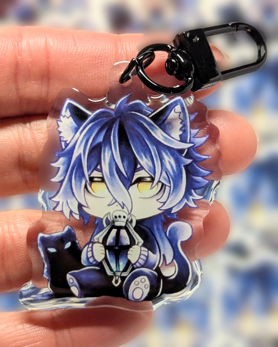 Flins Keychain, Fanmade Merchandise, Genshin Impact Fanart Epoxy ...