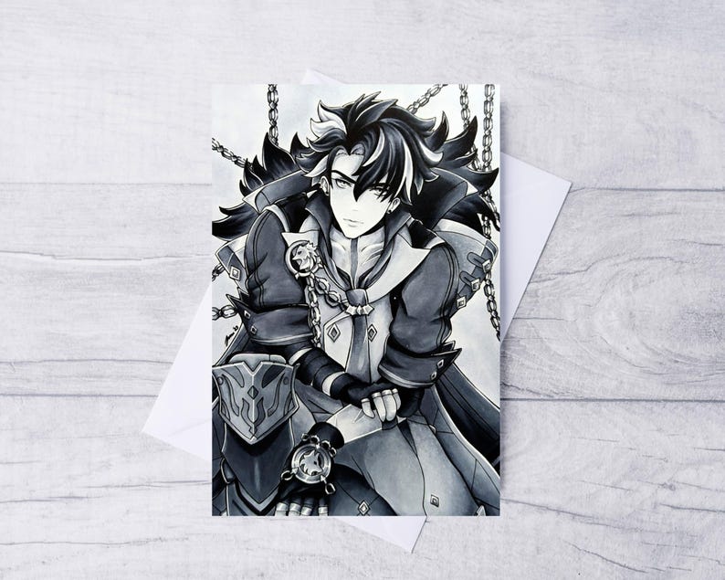 Wriothesley Fanmade Merchandise, Genshin Impact Sticker Keychain ...