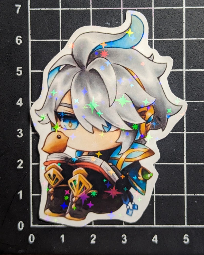 Alhaitham Sticker Genshin Impact Sticker, Chibi Alhaitham Sticker ...
