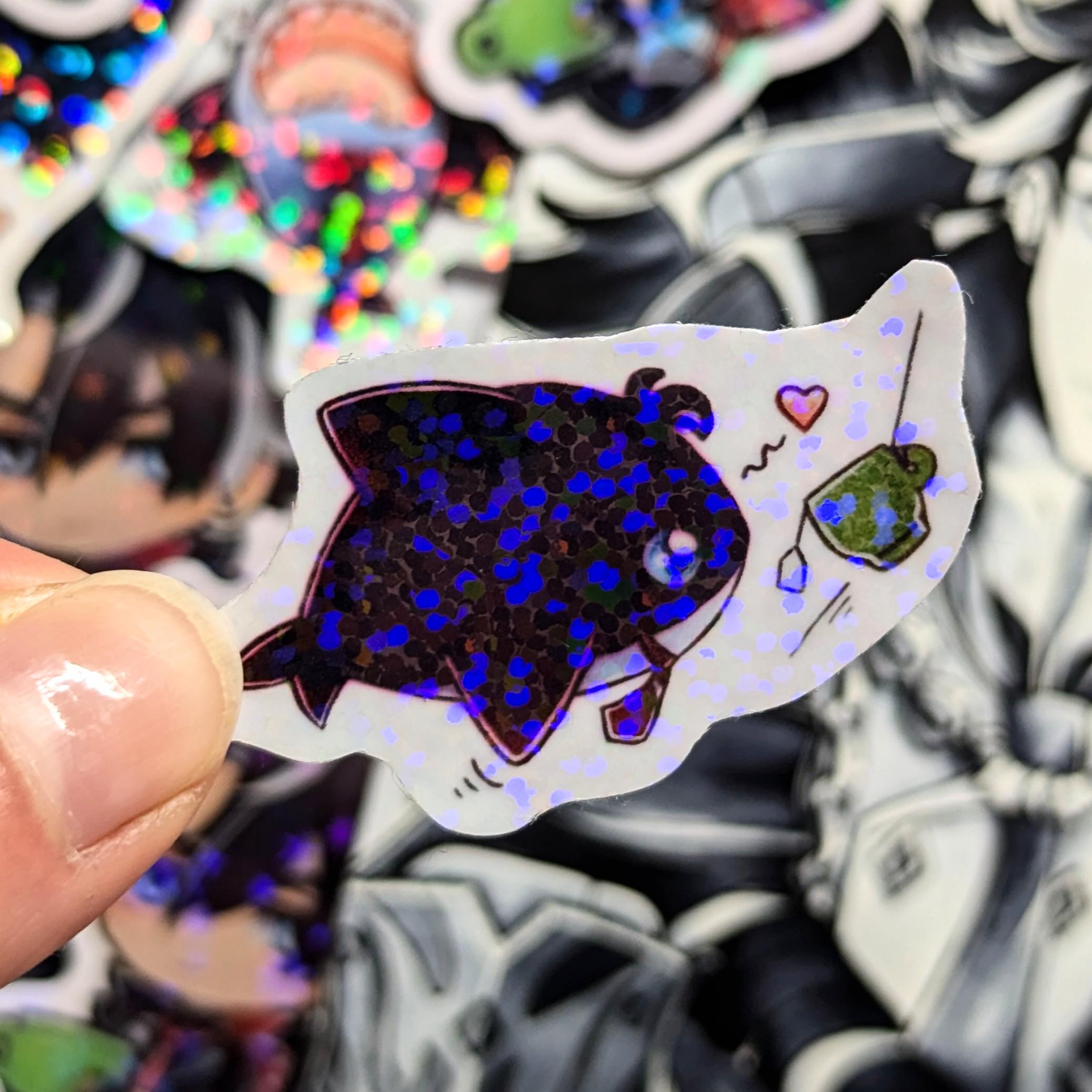 Wriothesley Fanmade Merchandise, Genshin Impact Sticker Keychain ...
