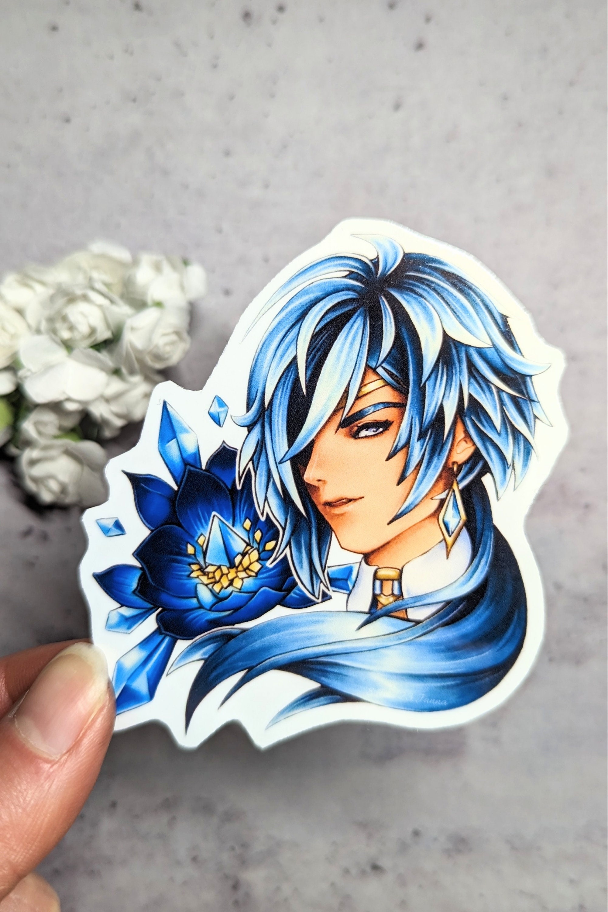 Kaeya Portrait Sticker Genshin Impact Fanart Creative - Etsy