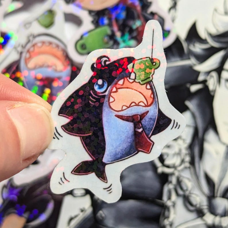 Wriothesley Fanmade Merchandise, Genshin Impact Sticker Keychain ...