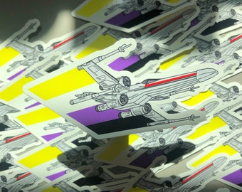 X Wing Sticker | Etsy