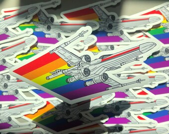 X Wing Sticker | Etsy