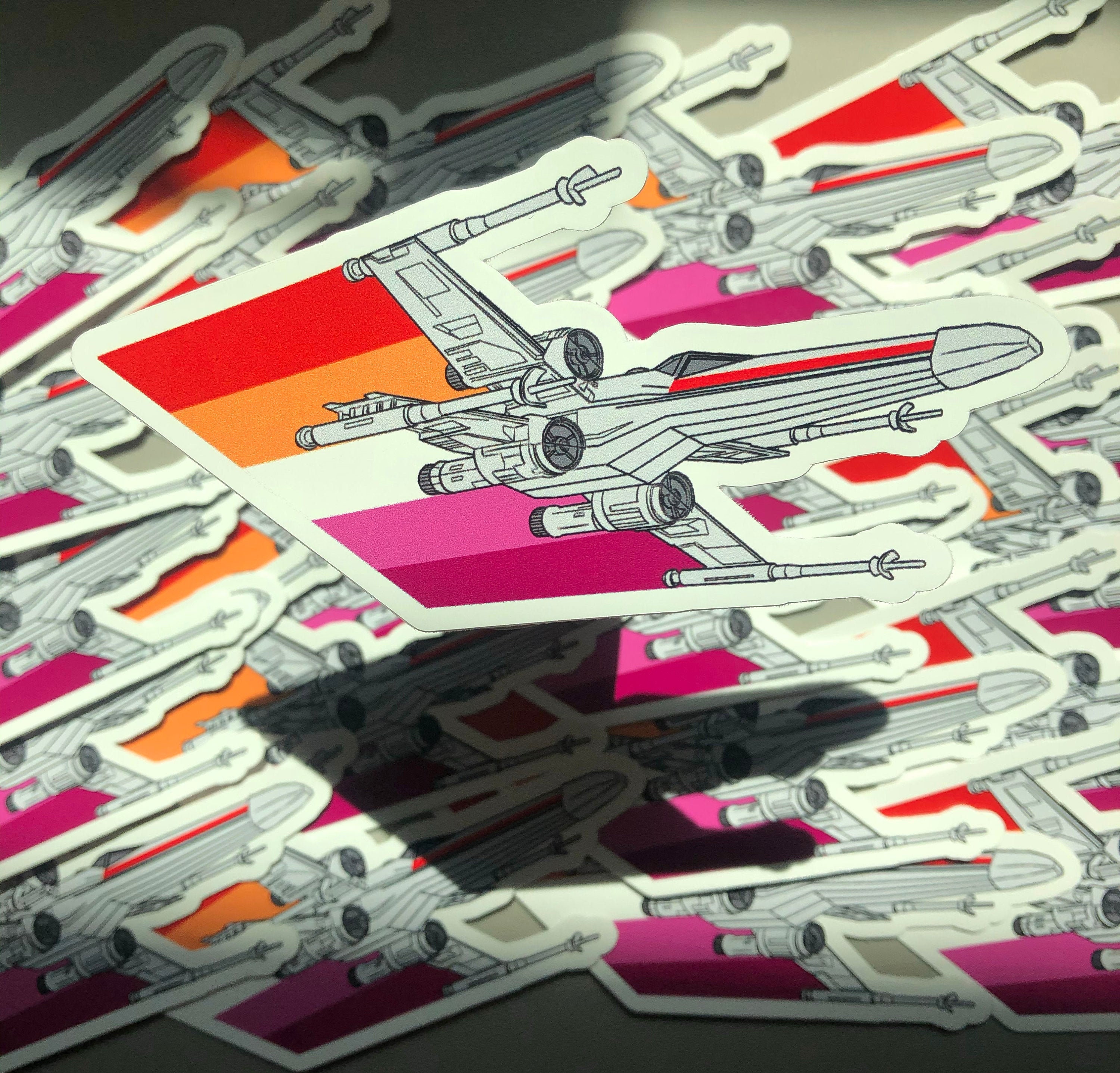 Lesbian X-wing Sticker - Etsy