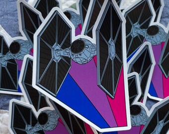 Tie Fighter Sticker | Etsy