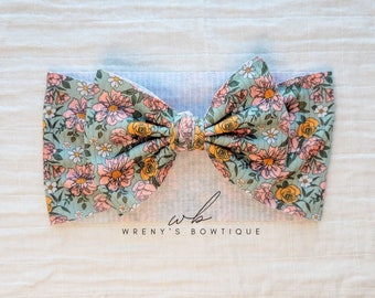 Spring Hair Bow - Etsy