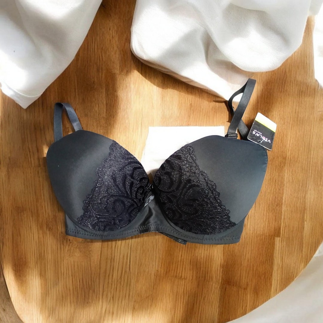 Plant Pattern Lace Center Push up Bra - Etsy