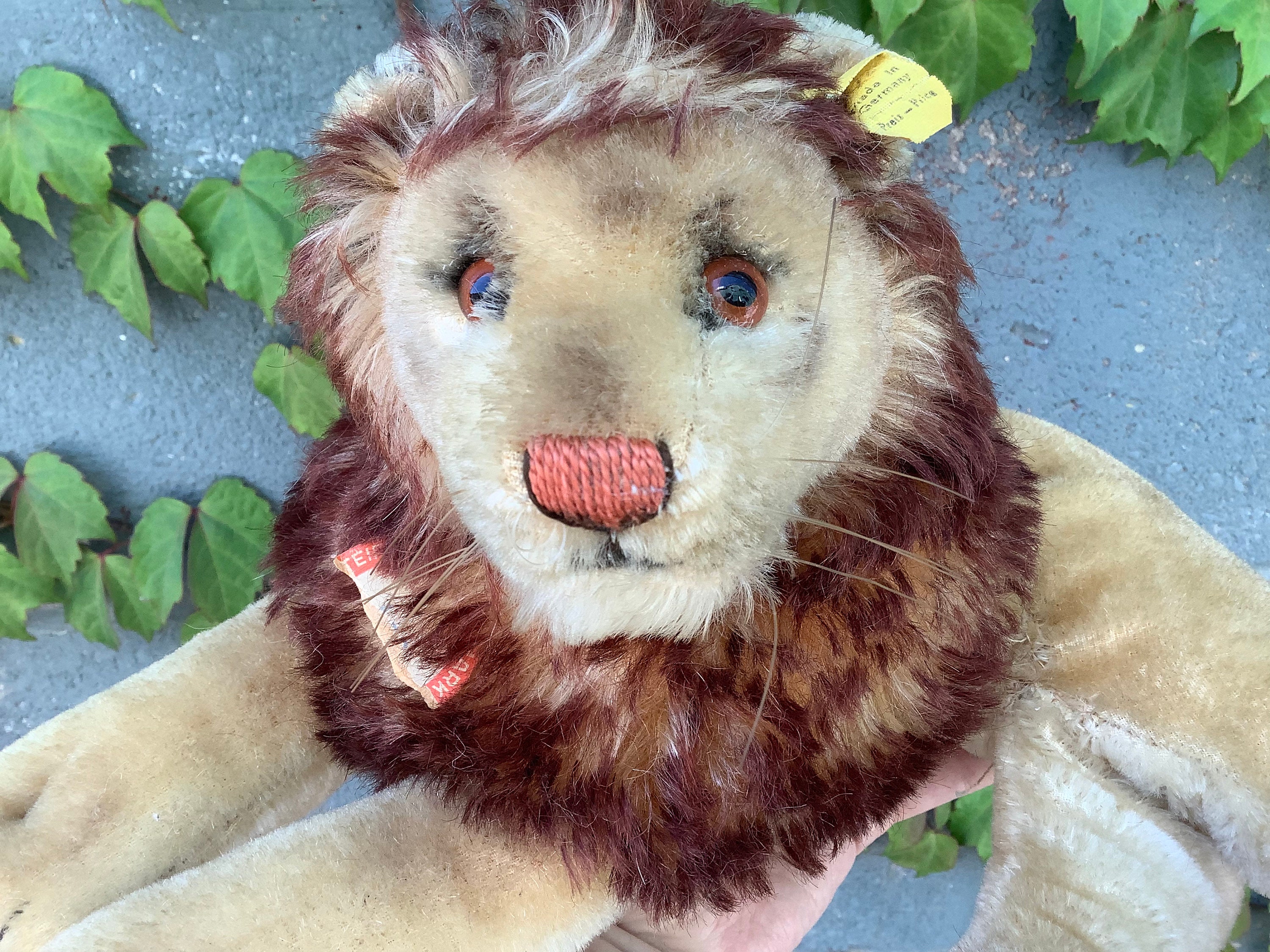 Steiff Leo the Lion Stuffed Vintage Mohair Toy Circa - Etsy