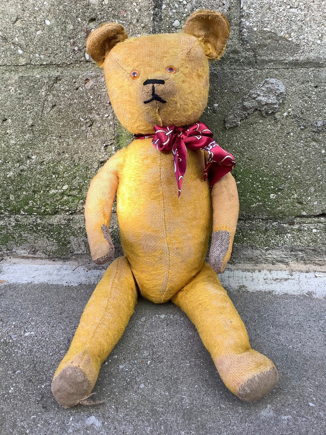 Antique Jointed Stick Bear Circa 1920 Likely American 19.5/50 Cm - Etsy