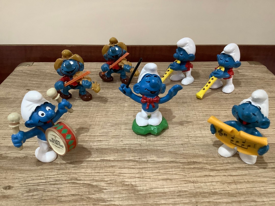 Vintage Smurf Musician Figurines— Sold Separately - Etsy