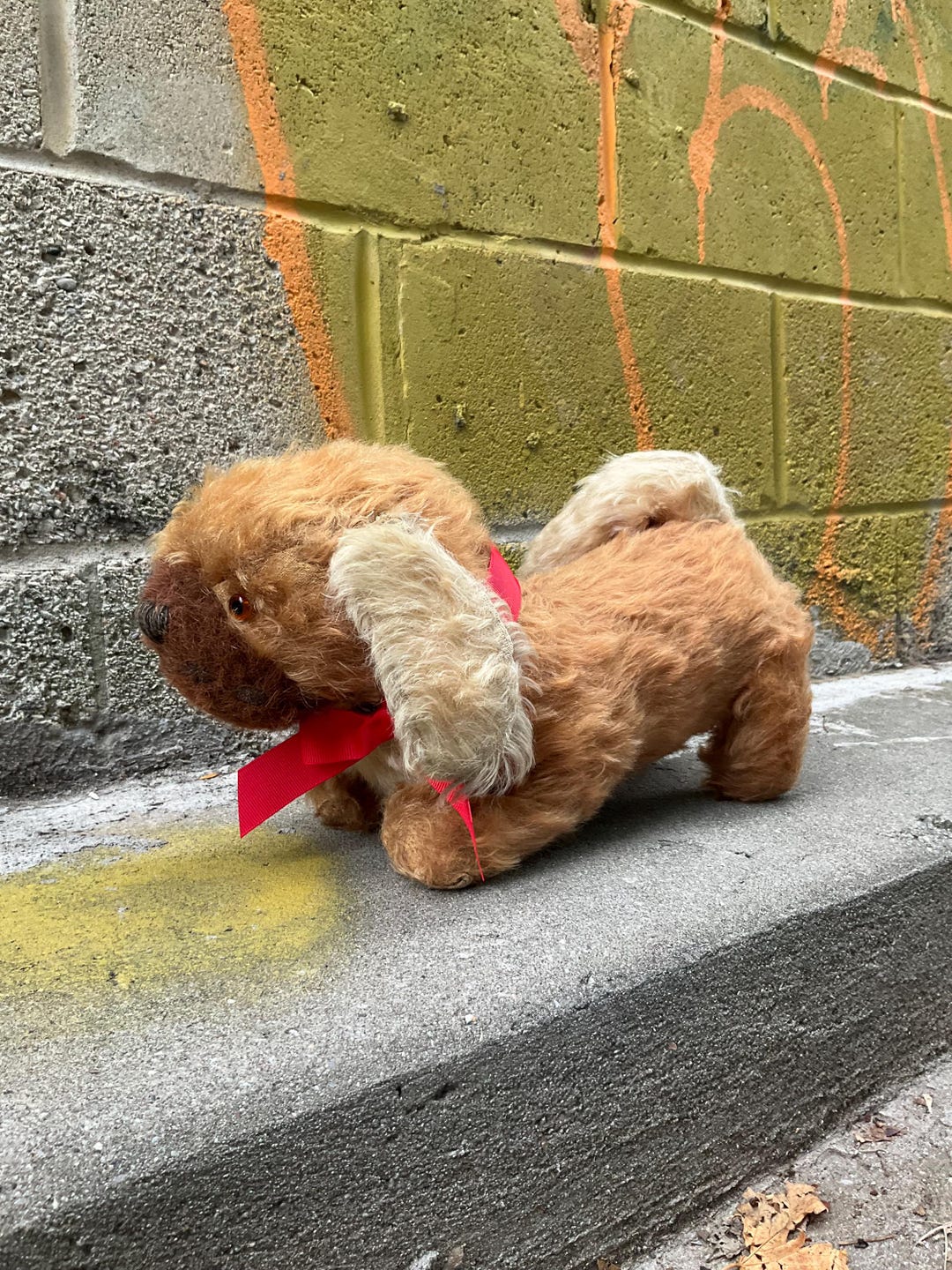 Vintage Mohair Pekingese Crouching Plush Toy Dog, Circa 1940 12” Long ...