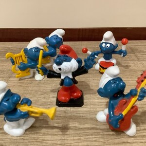 Vintage Smurf Musician Figurines — Sold Separately - Etsy