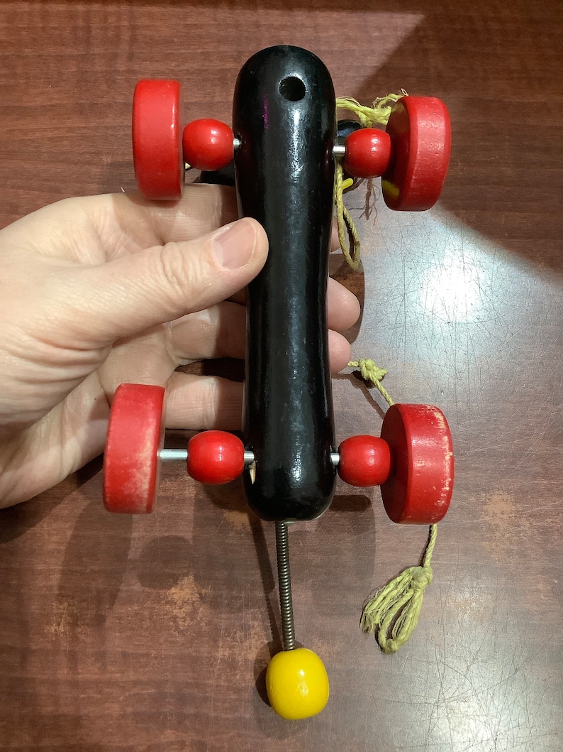 Vintage Brio Dachshund/weiner Dog Wooden Pull Toy With Original Label ...