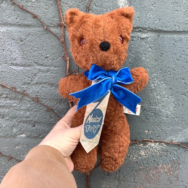 Wind up Musical Bear - Etsy