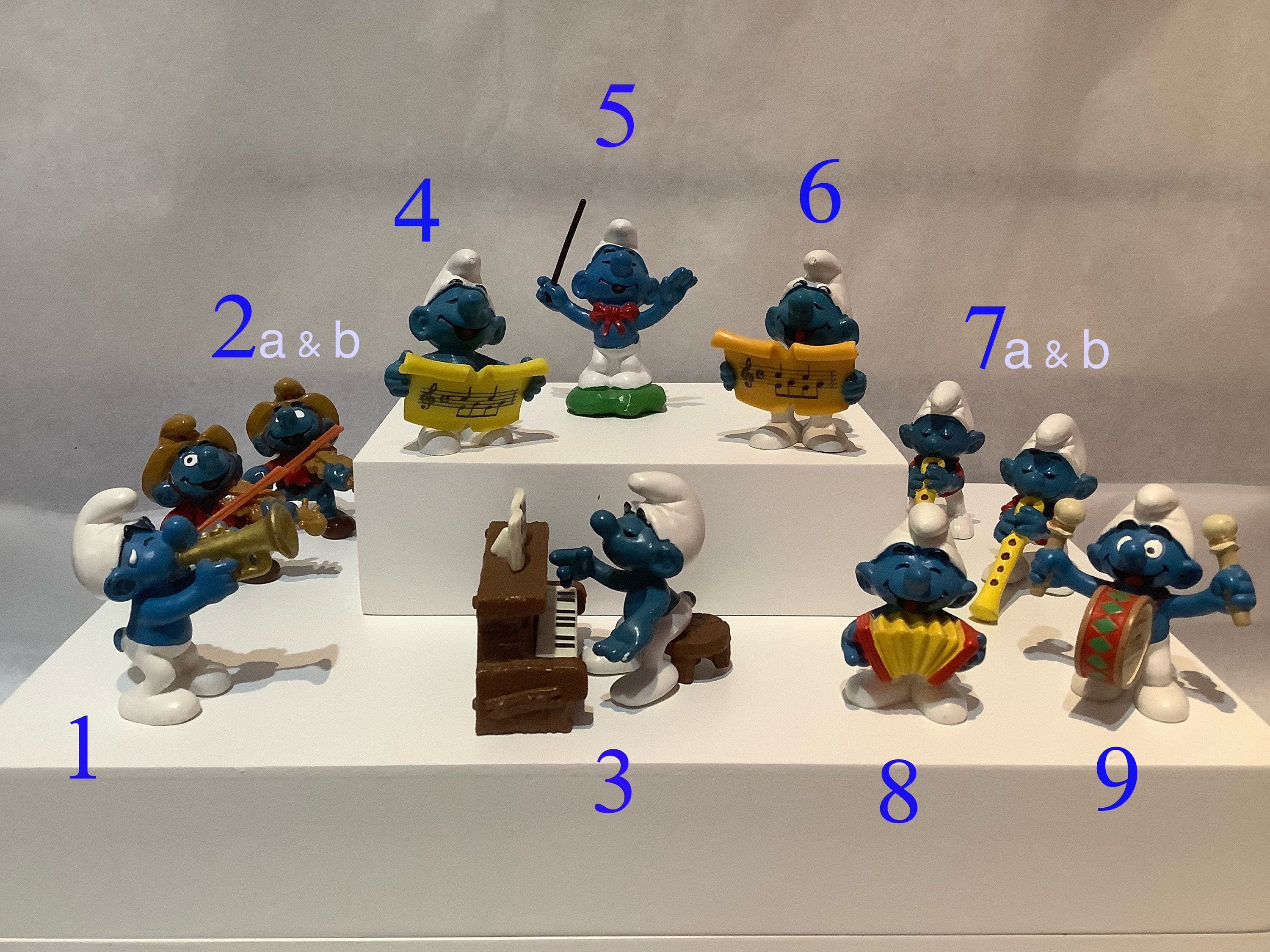 Vintage Smurf Musician Figurines Sold Separately - Etsy
