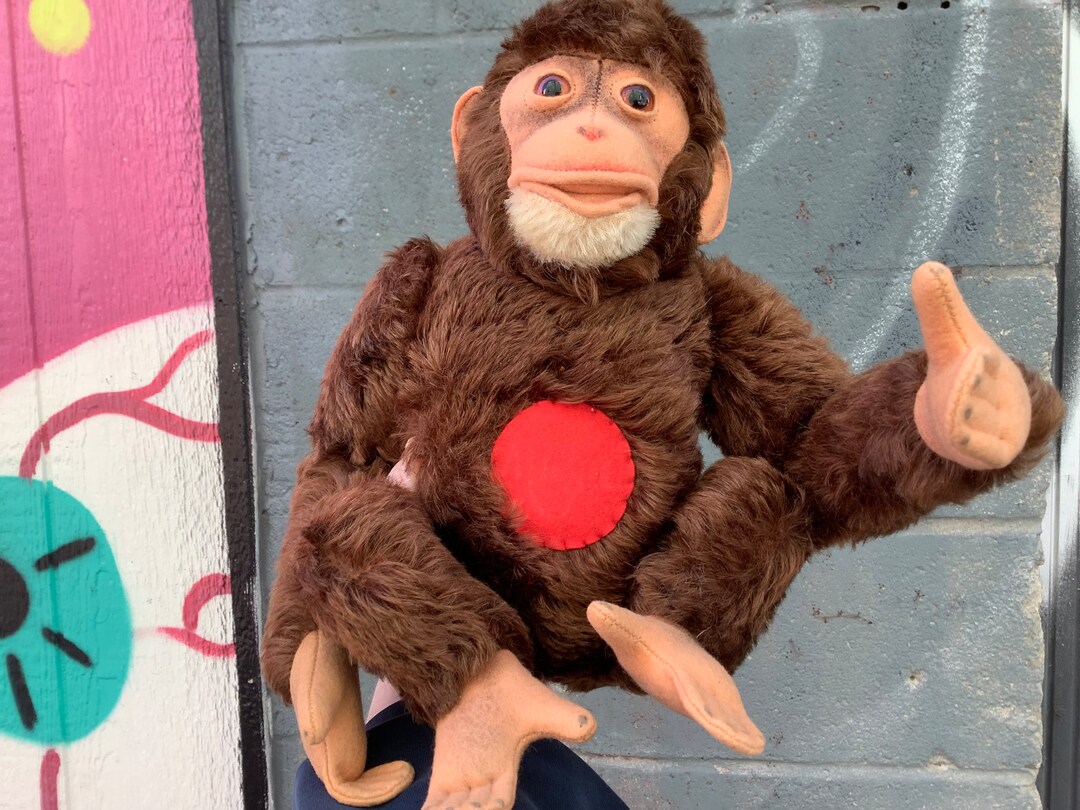 Ultrarare Steiff Musical Jocko Monkey With Functional Music Box Circa ...