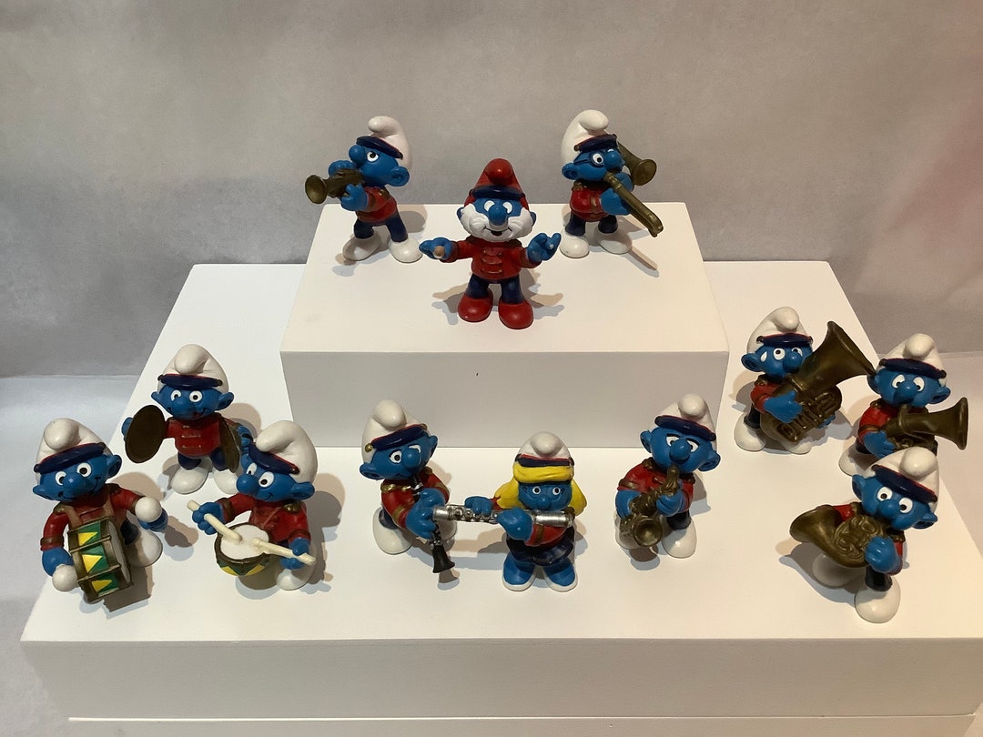 Smurf Marching Band Musician Figurines Sold Separately - Etsy