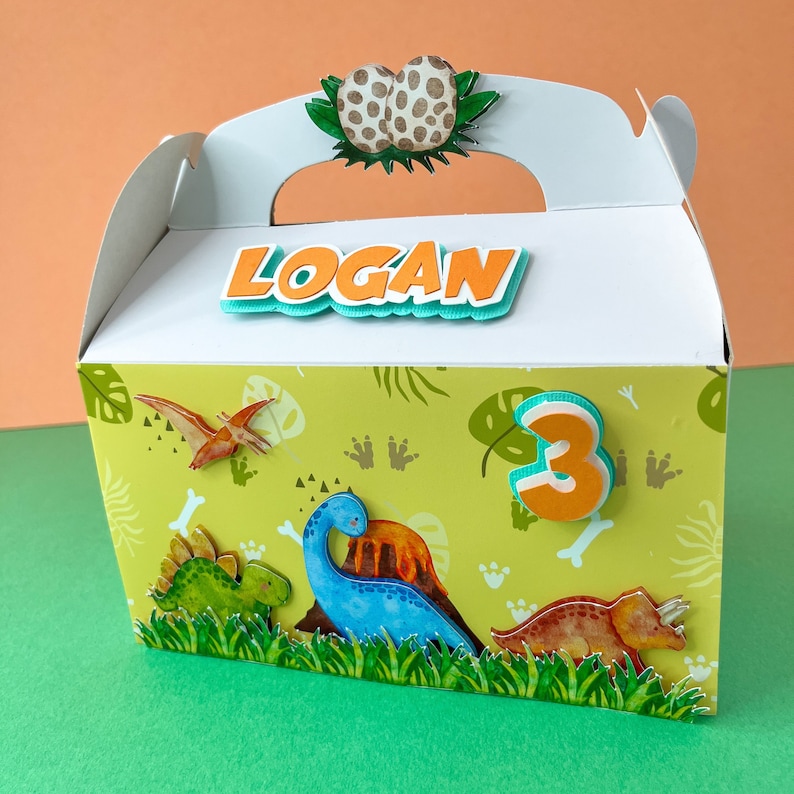 Coloring Activity Box, Dinosaur Party Decorations, Coloring Box ...