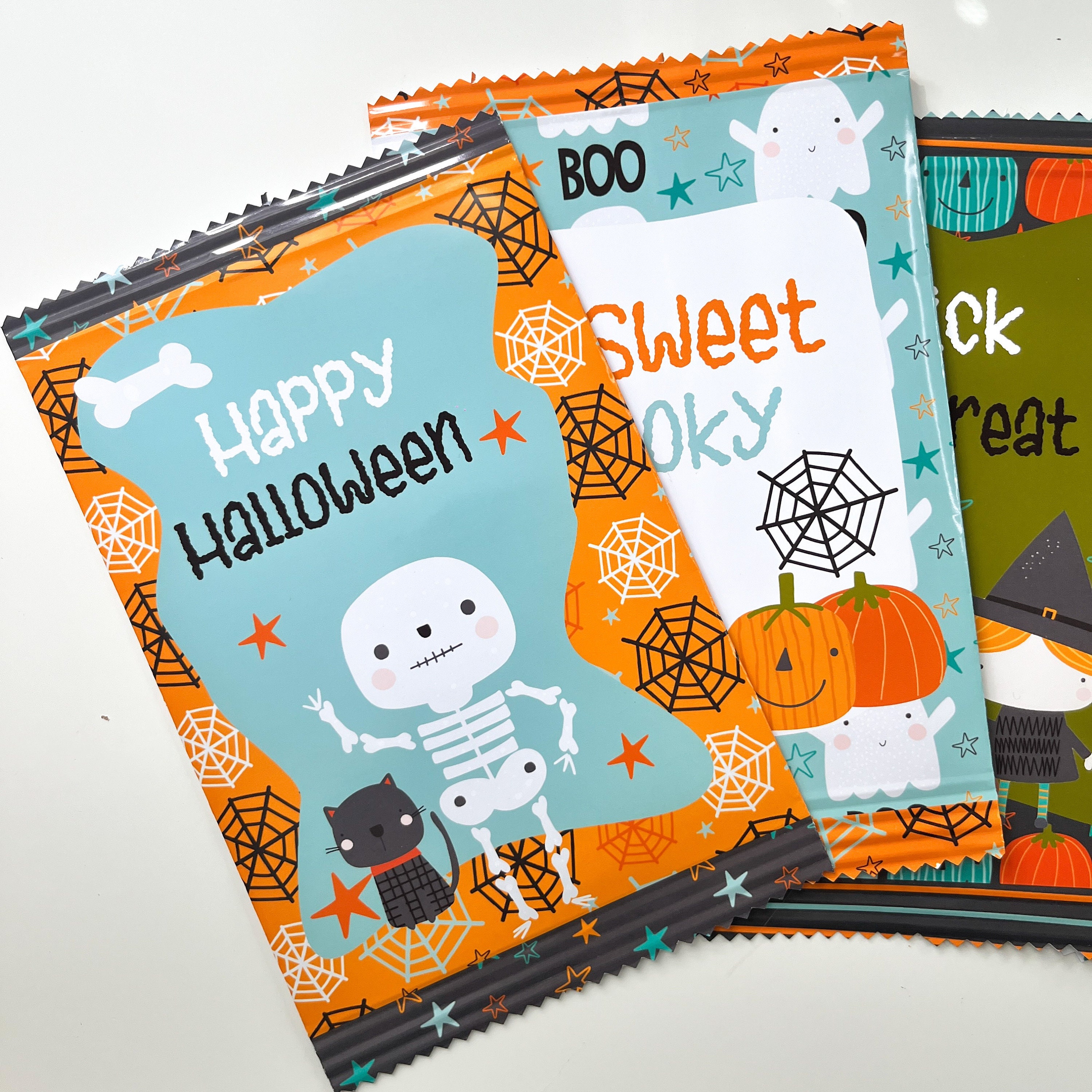 Halloween Chips Bag, Halloween Party Decorations, Trick or Treat Chip ...