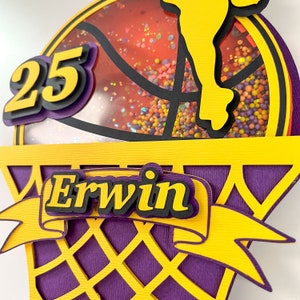 Basketball Cake Topper, Basketball Party Decorations, Basketball Theme ...