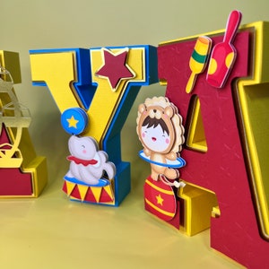 Carnival 3D Letter, Carnival Party Decorations, Carnival Birthday Party ...