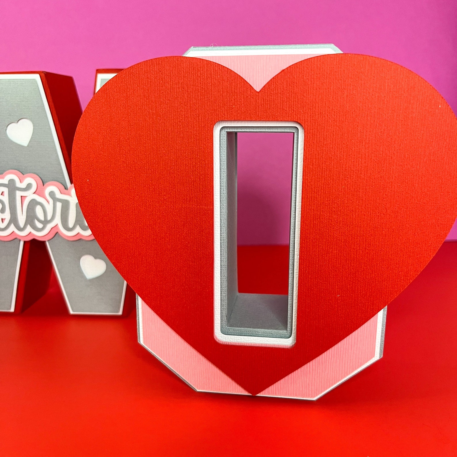 Hearts 3D Letters, Hearts Party Decorations, Hearts Birthday Party ...