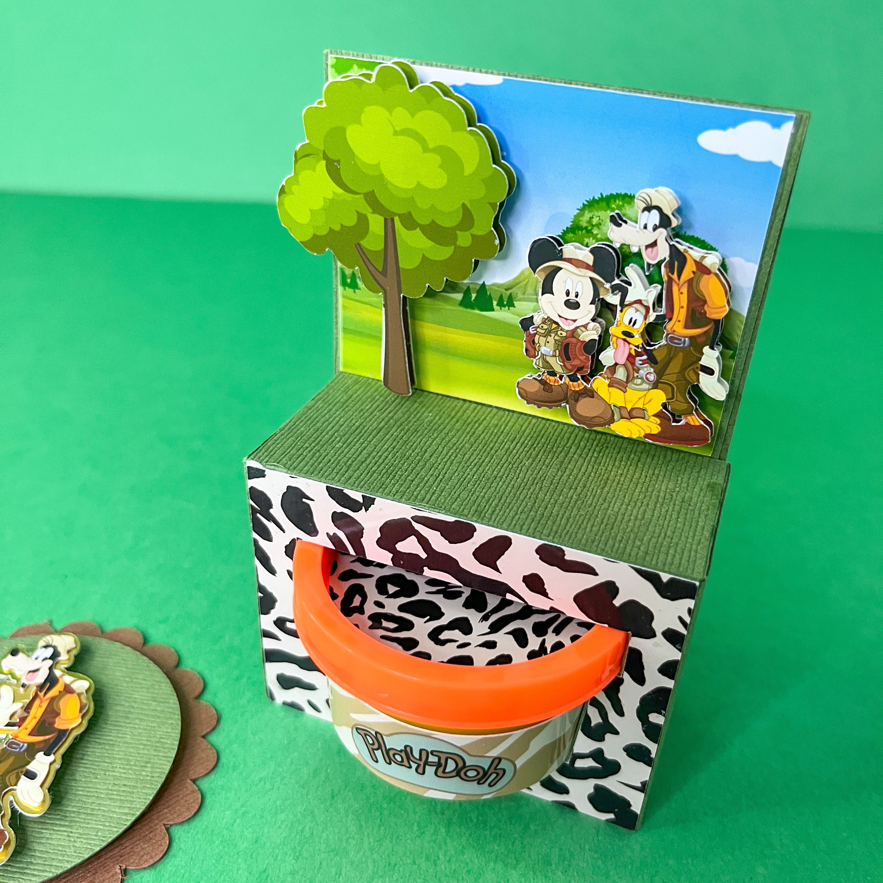 Mickey Safari Playdoh Box, Mickey Party Decorations, Safari Mickey ...
