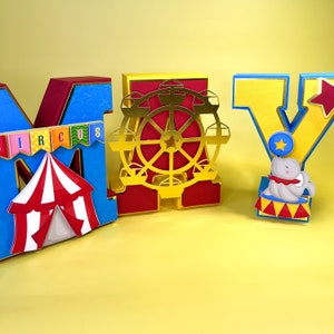 Carnival 3D Letter, Carnival Party Decorations, Carnival Birthday Party ...