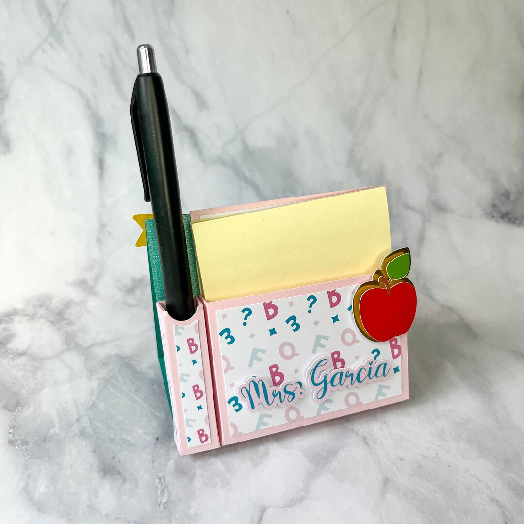 Personalized Teacher Appreciation Gifts, Sticky Note Holder, Teacher ...