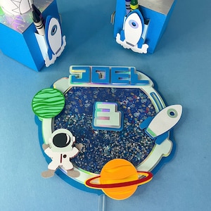 Space Cake Topper, Space Party Decorations, Space Birthday Party ...