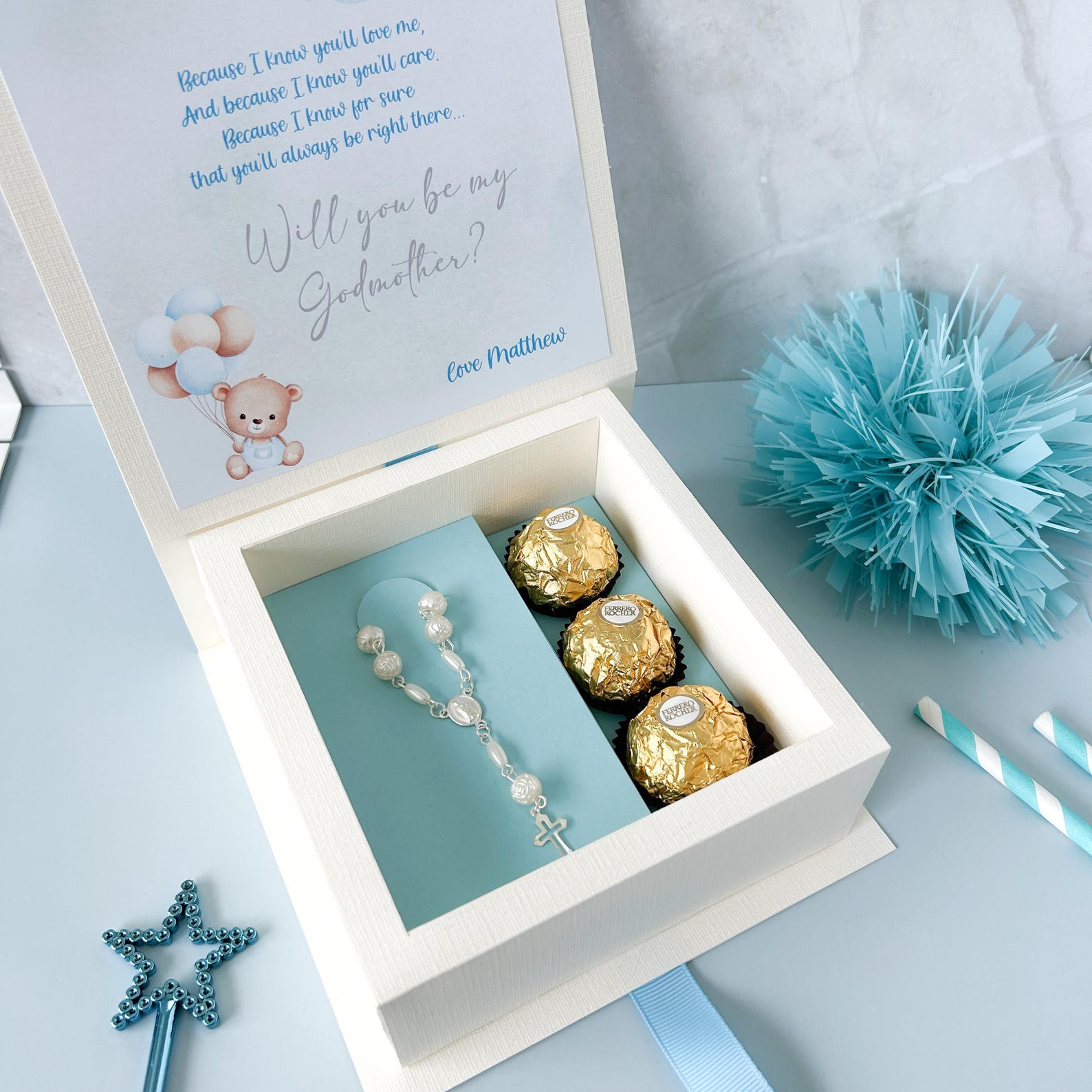 Godparent Proposal Gift Box Custom Godparent Gift Box Personalized ...