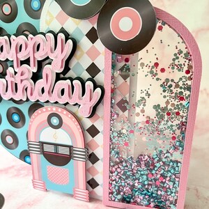 Retro Cake Topper, Sock Hop Cake Topper, Retro Party Decorations, Girl ...