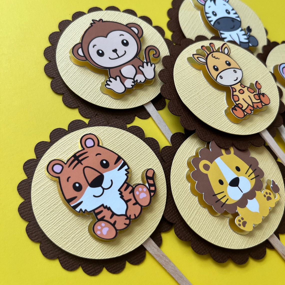 Safari Cupcake Topper Safari Party Decoration Safari - Etsy