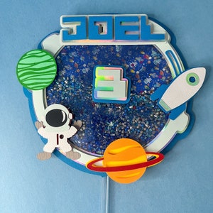 Space Cake Topper, Space Party Decorations, Space Birthday Party ...
