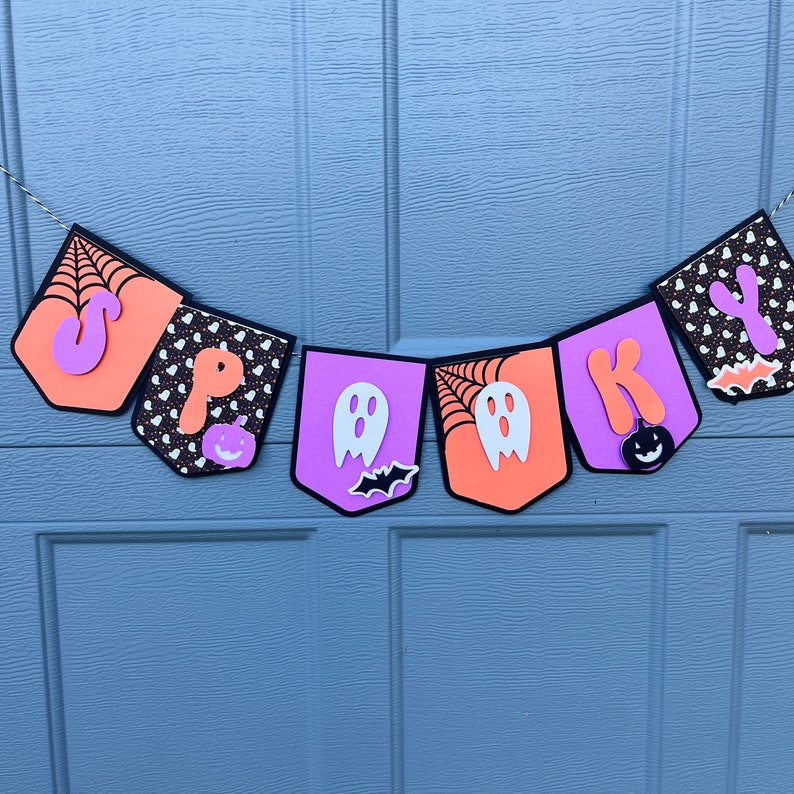 Halloween Spooky Banner, Party Decorations, Halloween Party Decoration ...