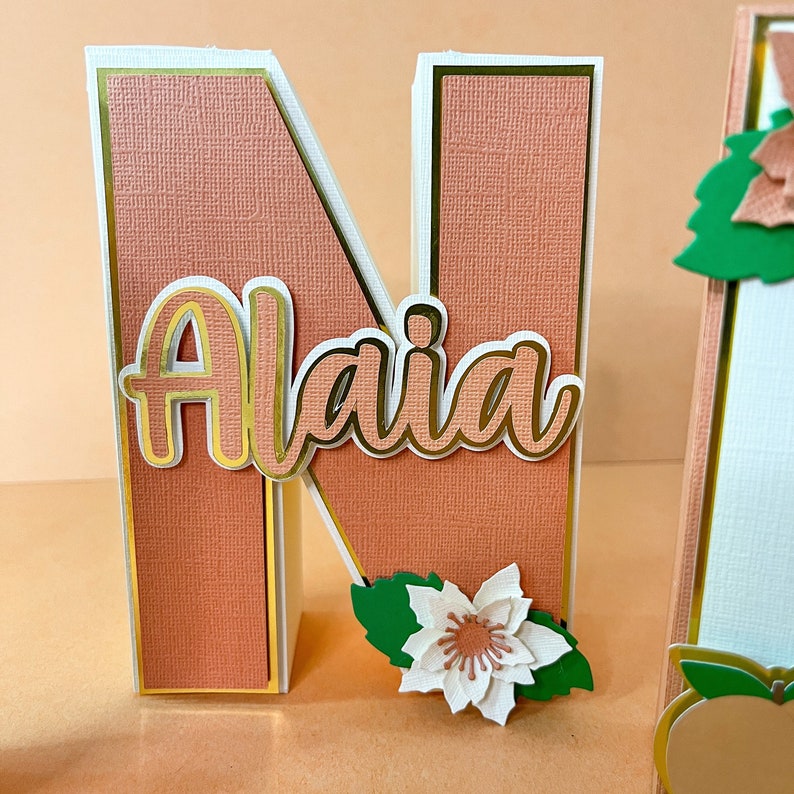 Peach 3D Letters Peach Party Decoration One Sweet Peach - Etsy