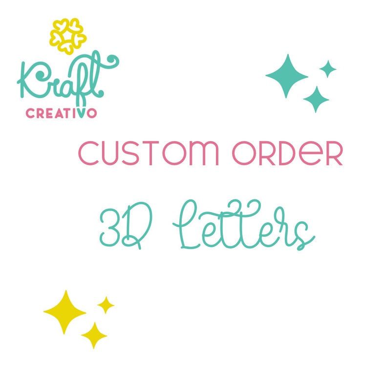 Custom 3D Letters | Personalize 3d Letters - Etsy