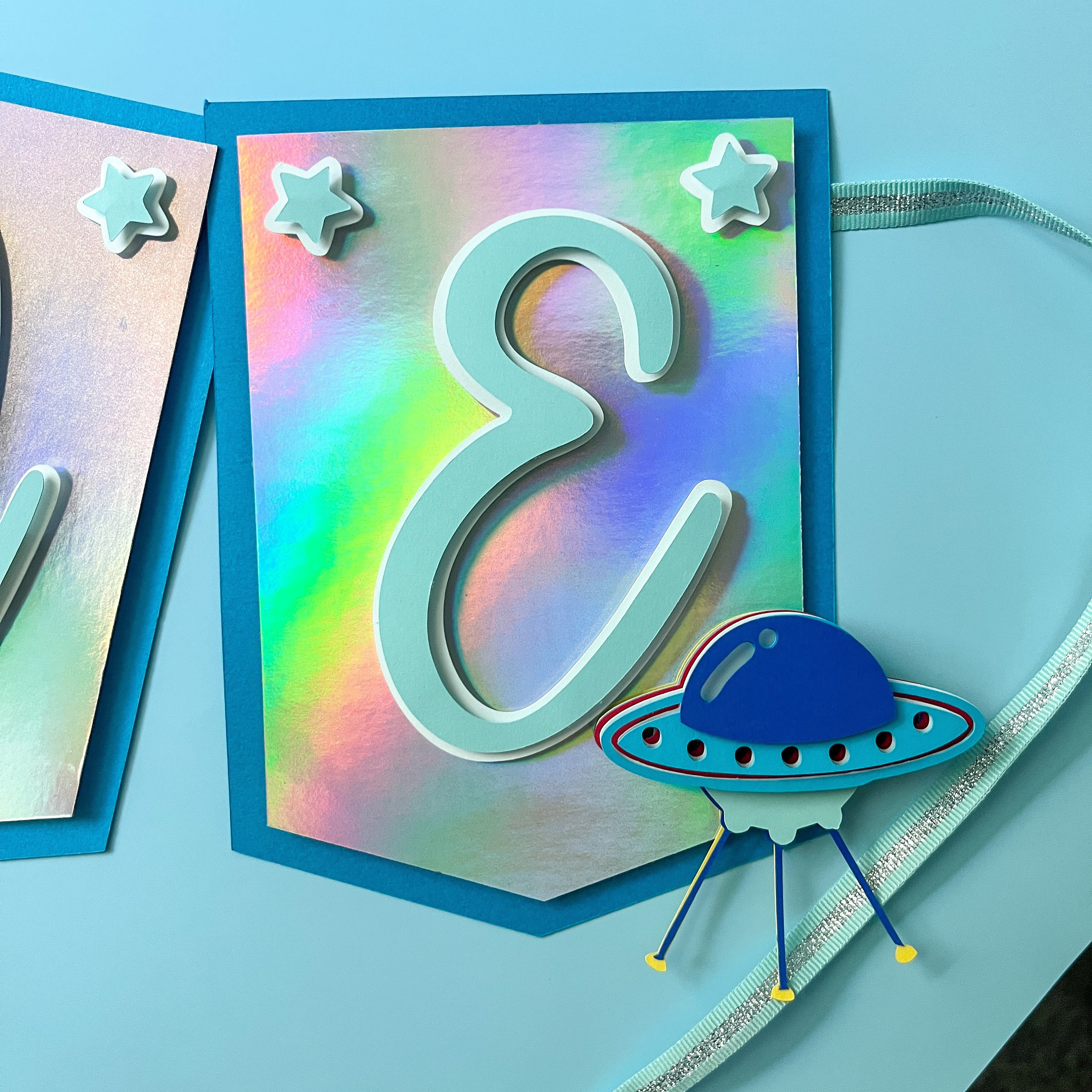 Space High Chair Banner, Space Party Decoration, Space One Banner, High ...