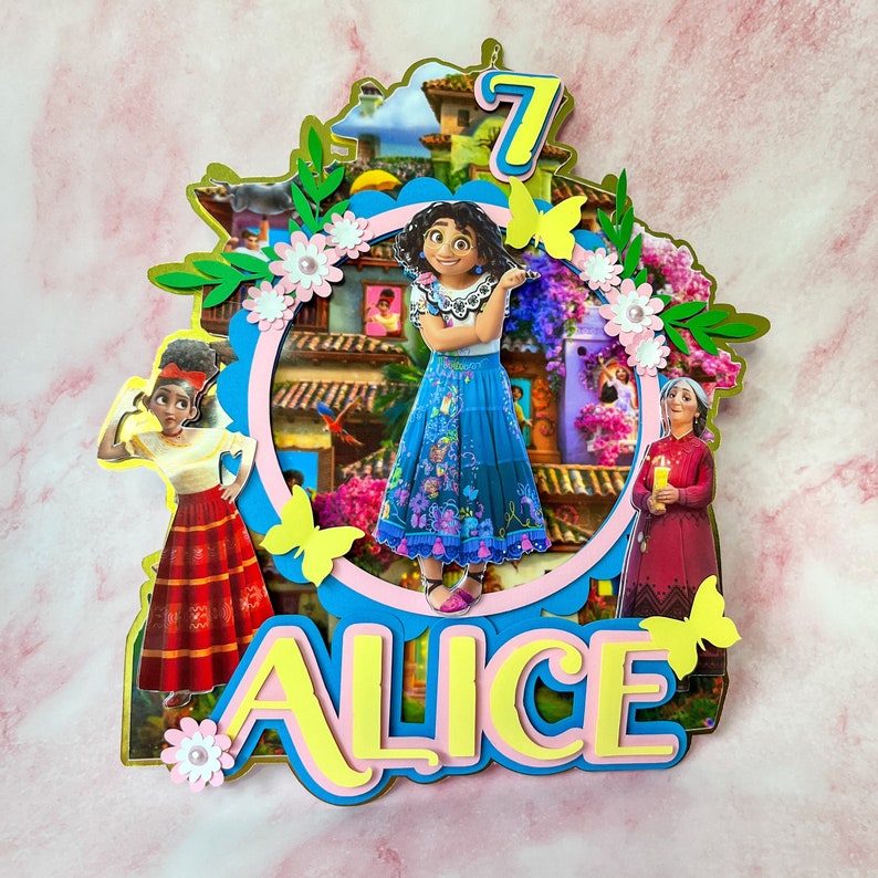 Encanto Mirabel Cake Topper Encanto Party Decorations - Etsy