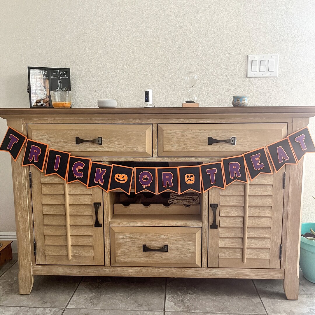 Halloween Banner, Trick or Treat Banner, Banner Party Decorations ...