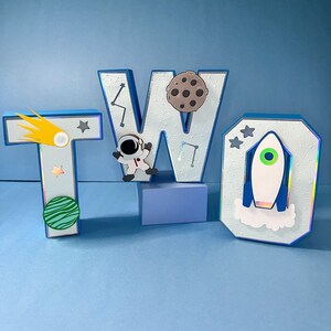 Space Boy 3D Letters, 3d Letter, Space Birthday, Astronaut Birthday ...