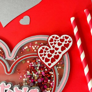 Heart Cake Topper, Party Decorations, Birthday Heart Cake Topper ...