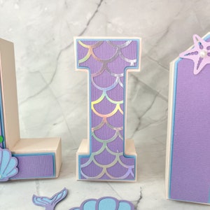 Mermaid 3d Letter, Mermaid Party Decorations, Mermaid Birthday Party ...