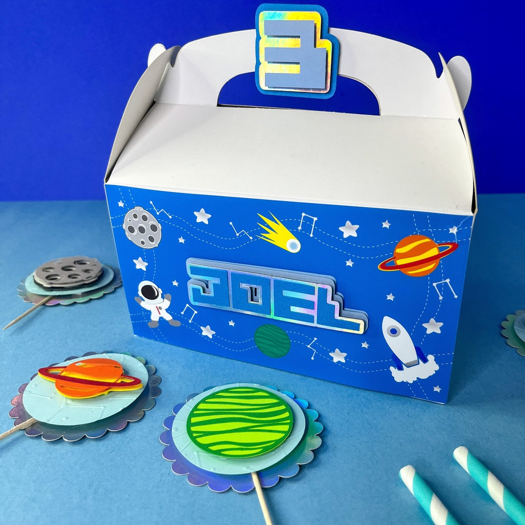 Space Favor Boxes, Space Theme Favor Boxes, Space Party Favors, Space ...