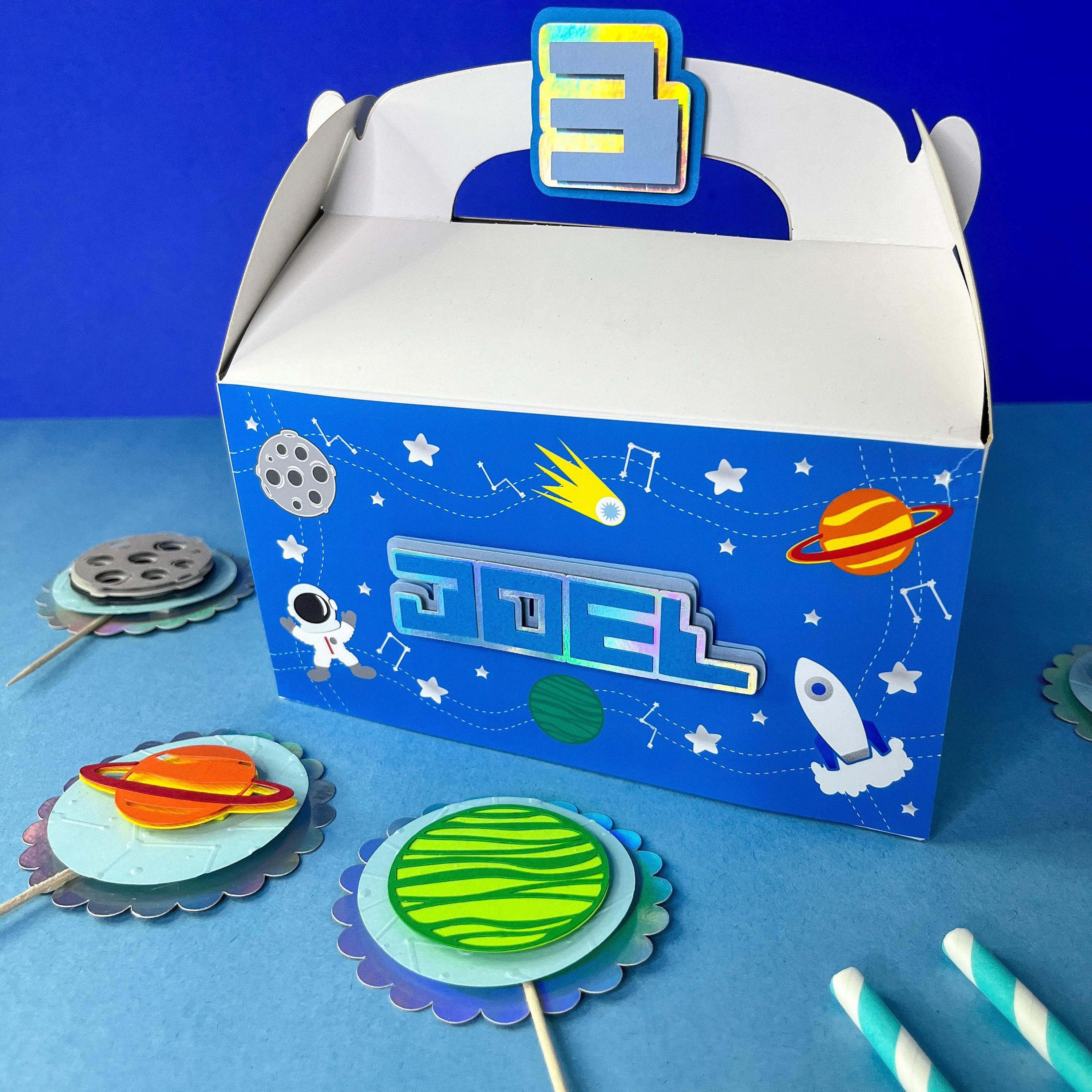 Space Favor Boxes, Space Theme Favor Boxes, Space Party Favors, Space ...