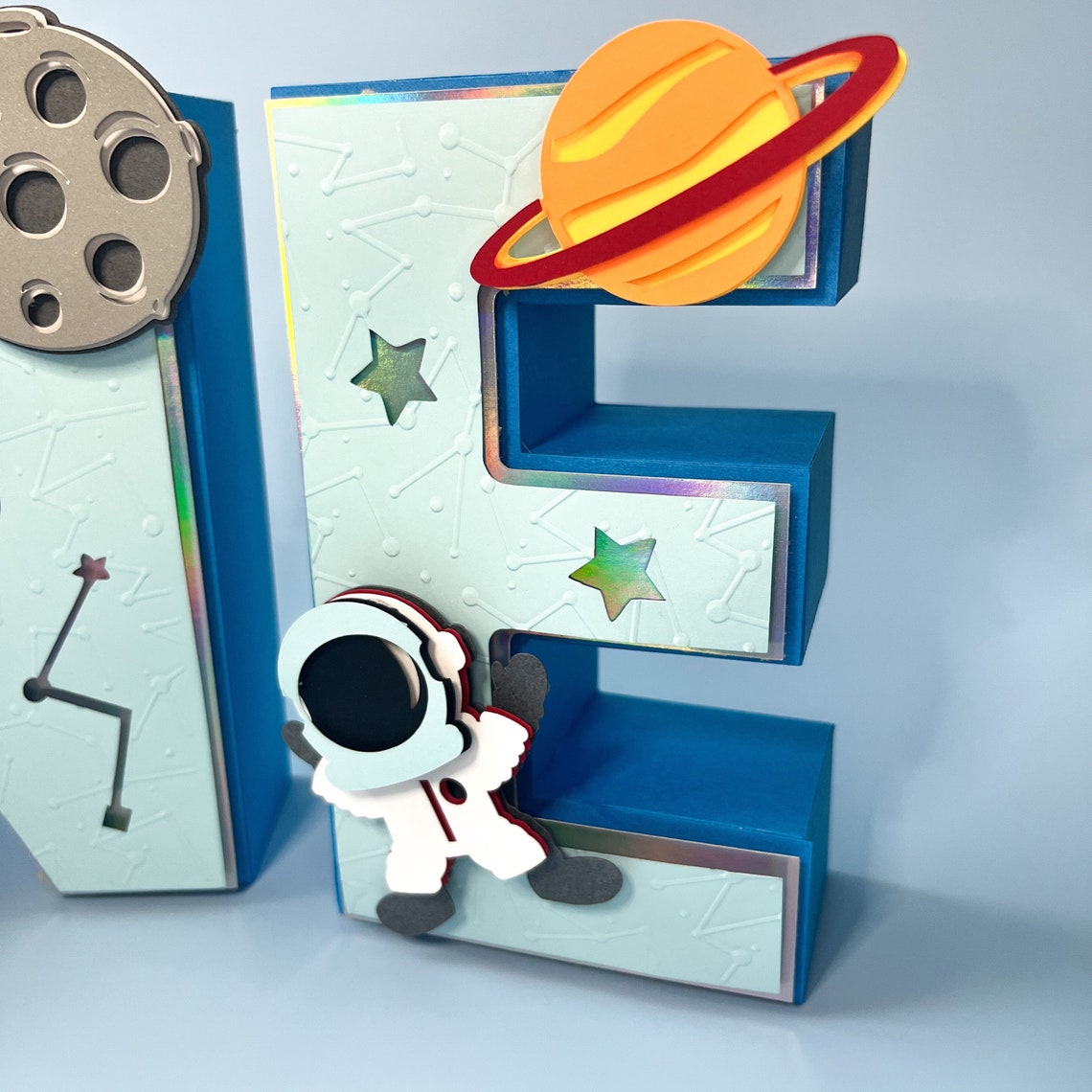 Space Boy 3D Letters 3d Letter Space Birthday Astronaut - Etsy