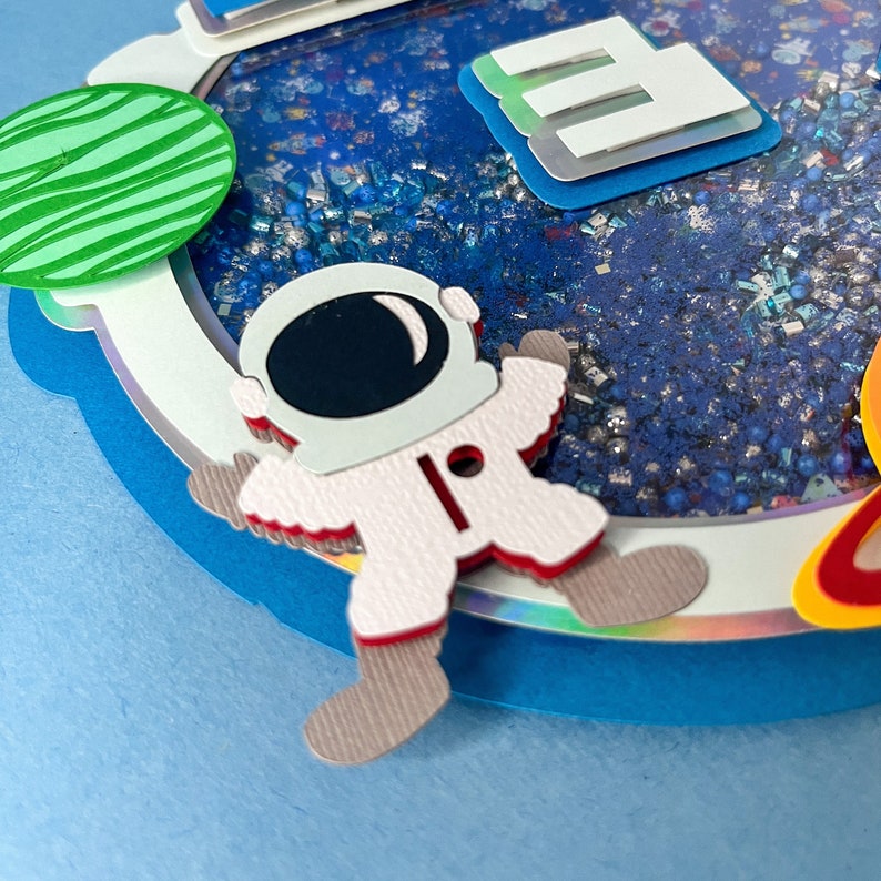 Space Cake Topper Space Party Decorations Space Birthday - Etsy