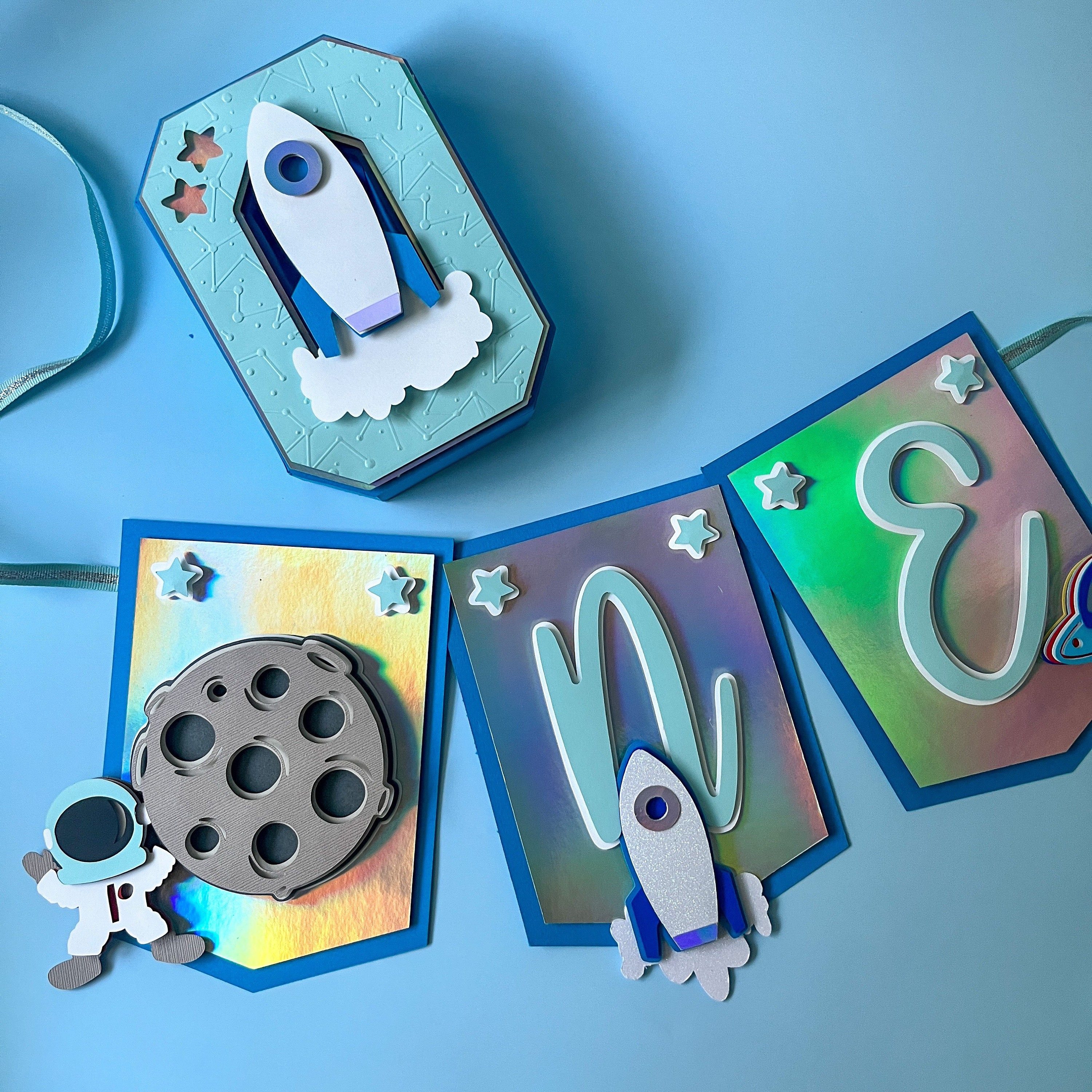 Space High Chair Banner, Space Party Decoration, Space One Banner, High ...